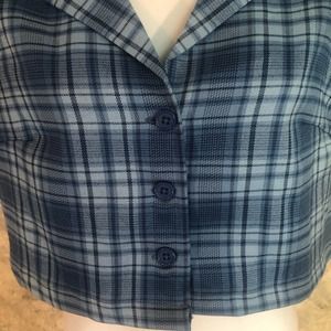 Full Tilt | Tops | Full Tilt Short Sleeve Plaid Cropped Top Blouse ...